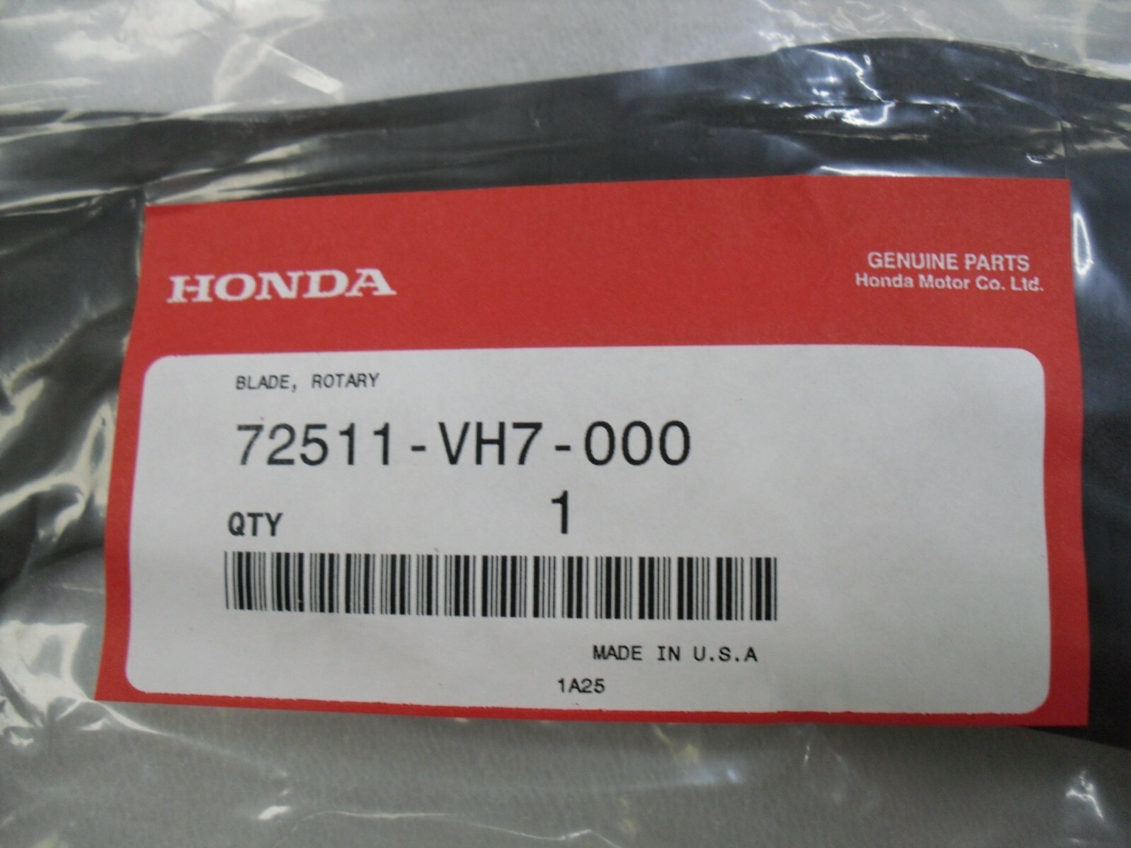 Honda 72511 Vh7 000 Genuine Rotary Mower Blade Fits Hrx537 Models for ...