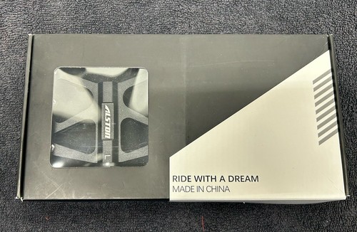 Alston Ride With a Dream Black No Slip Mountain Bike Pedals New | eBay