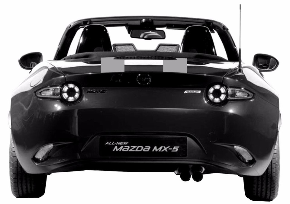 Fits MX-5 MIATA Center RACING STRIPES 6" Double Gun Metal2 CARBON FIBER ...