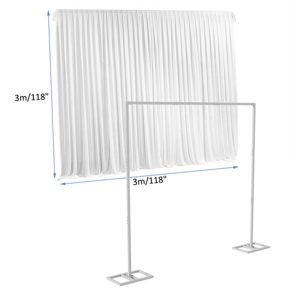 Heavy Duty Wedding Backdrop Stand Curtain Kit Party Decor 3mx3m 6mx3m ...