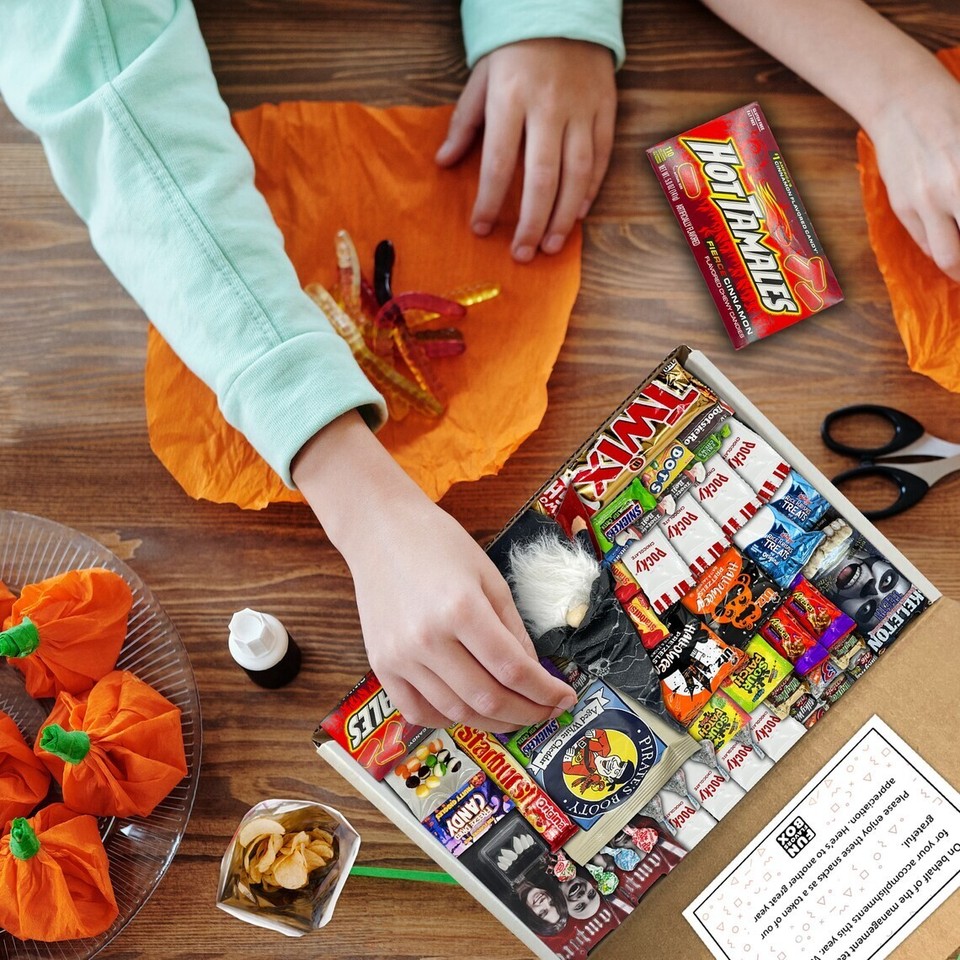 Halloween Variety Pack Gift Basket Care Package Candy, Snacks, Treats ...