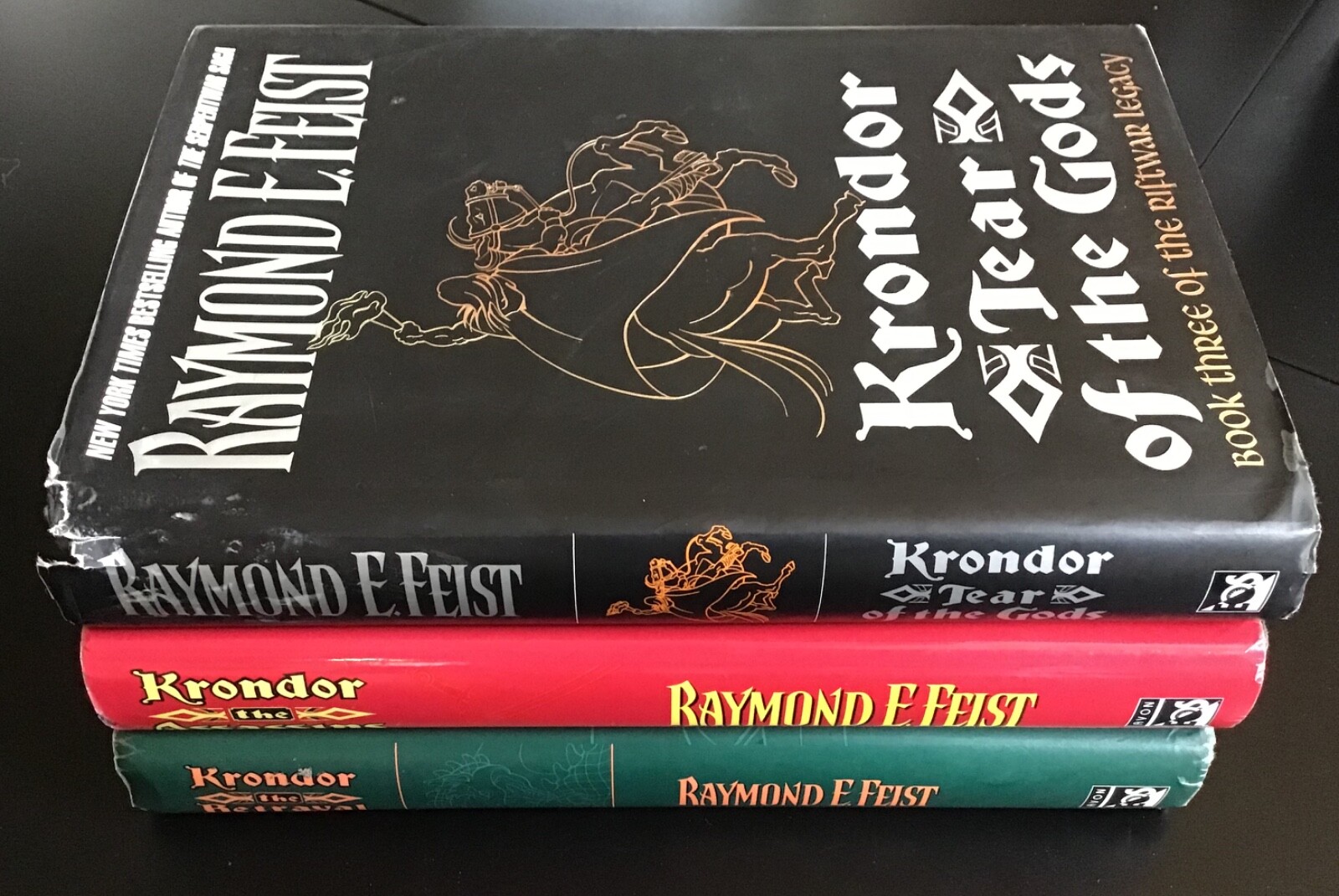 Lot 3 HCDJ The Riftwar Legacy series Raymond Feist Krondor Complete ...