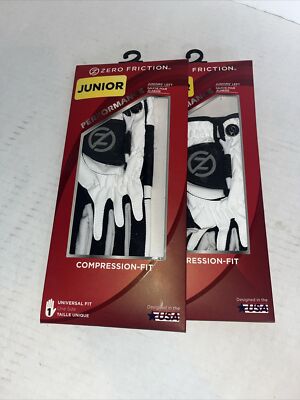 Juniors Zero Friction LEFT Hand Performance Compression-Fit Golf Glove ...