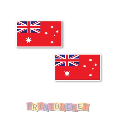 Australia Red Ensign 120mm sticker Twin pack army navy air force | eBay
