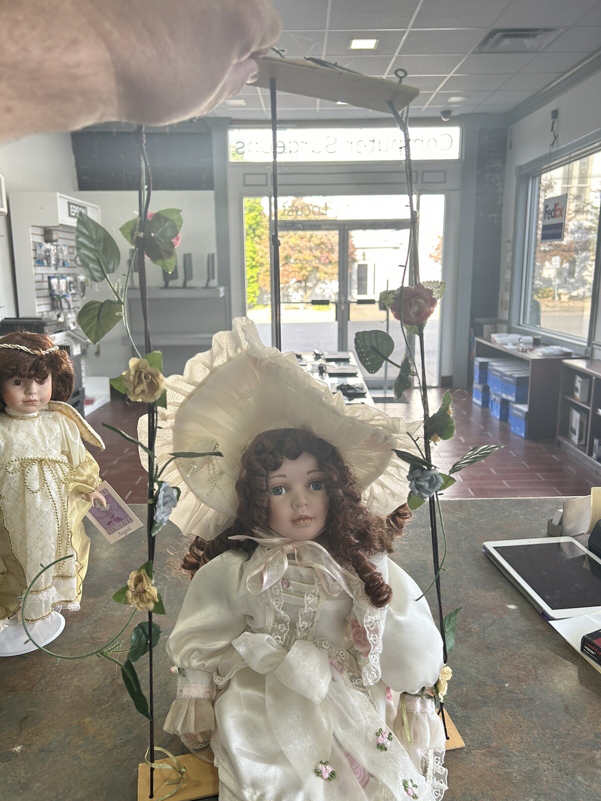 J. Misa Collection Porcelain Girl Doll Swinging 1-5000 Limited Edition ...