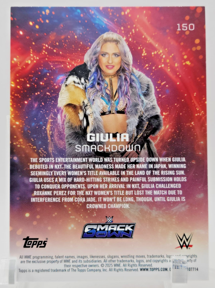 2025 Topps Universe WWE Giulia #150 SmackDown Beautiful Madness | eBay