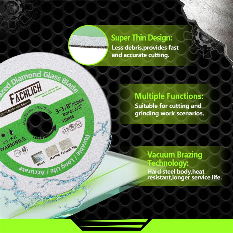 FACHLICH 3pcs/set 3-3/8"/85mm Diamond Cutting Disc Saw Blade for Wood ...