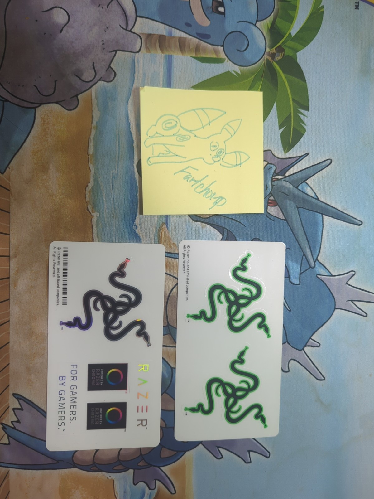 Razer Snake Logo Stickers (2 Pack) – Authentic Gaming Decals – Green ...