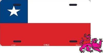 Aluminum National Flag Chile "License Plate" NEW | eBay
