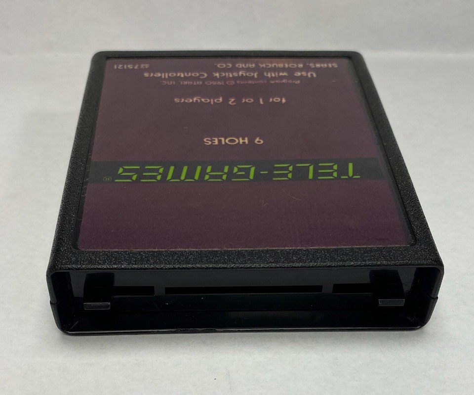 Atari 1980 Golf 9 Holes Game Program Cartridge Sears Video Game System ...