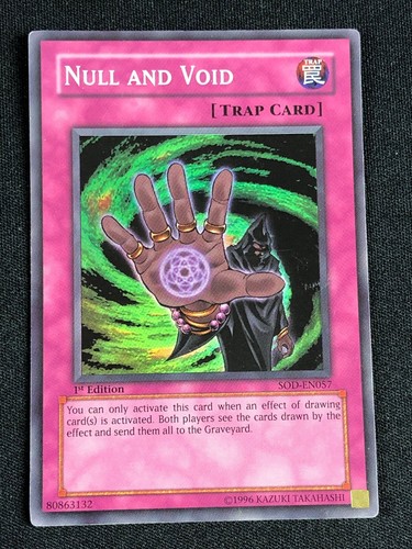 YUGIOH NULL AND VOID SOD-EN057 1ST SUPER LP | eBay