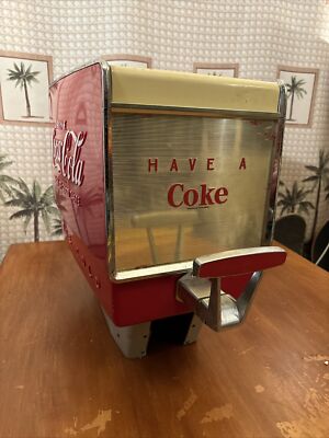 Rare Vtg 40s 50s Drink Ice Cold Coca Cola COKE Soda Fountain Dispenser ...