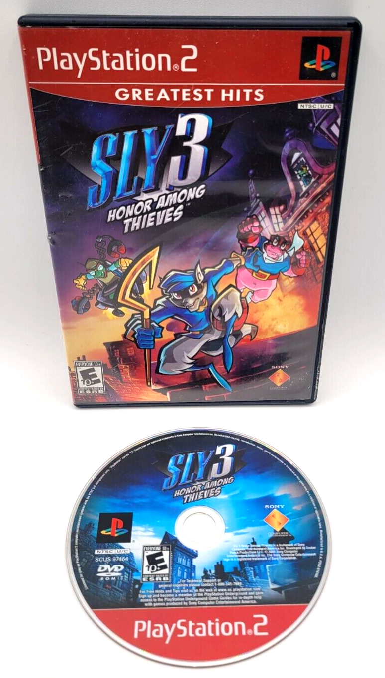 SLY 3 HONOR AMONG THIEVES PS2 GAME PLAYSTATION 2 GAME & CASE GREATEST ...