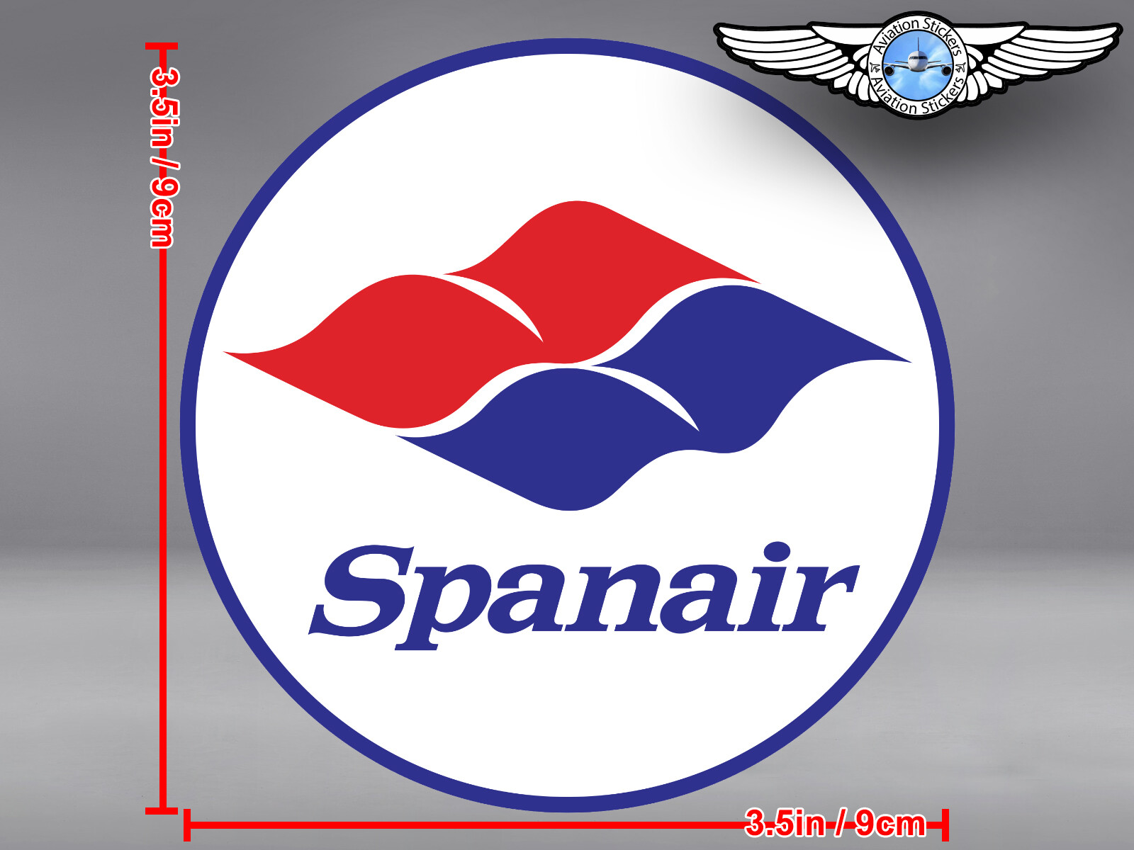 SPANAIR SPAN AIR ROUND LOGO STICKER / DECAL | eBay