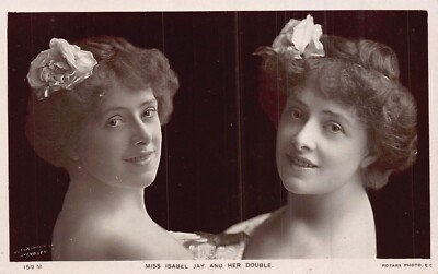 ISABEL JAY AND HER DOUBLE-BRITISH ACTRESS~ROTARY PHOTO POSTCARD | eBay