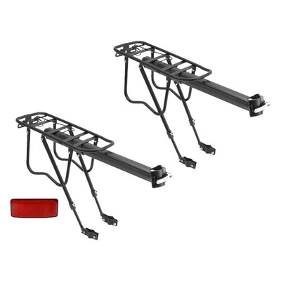 Bike Rear Rack Bicycle Carrier Rack Heavy Duty Metal Back Seat Shelf ...