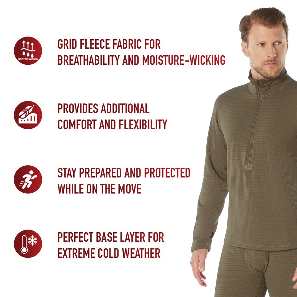 Military Type AR-670-1 Coyote Brown Cold Weather Base Layer Winter ...