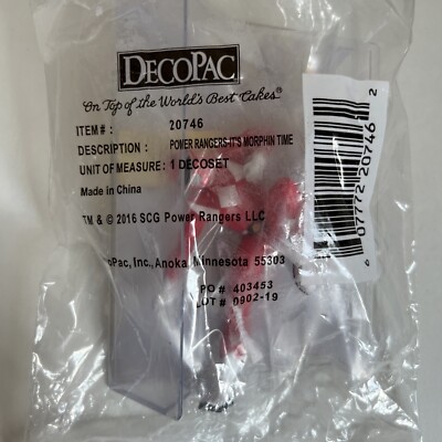 DecoPac Power Rangers Its Morphin Time Red Ranger Cake Topper #20746 ...