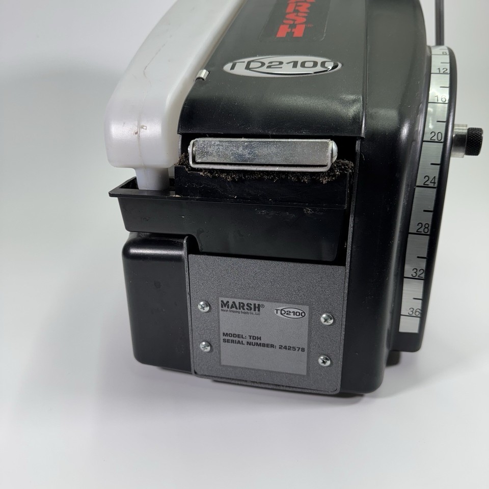 MARSH TD2100 Manual water activated Gummed Kraft Tape Dispenser USED | eBay