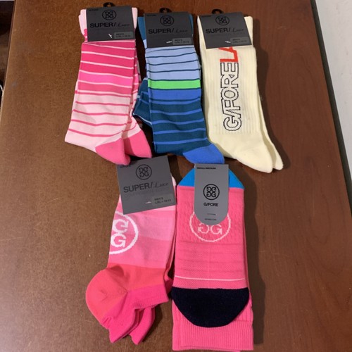 G/Fore Mens Socks Lot Of 5 Pair New Nwt Golf Fashion $90 retail | eBay