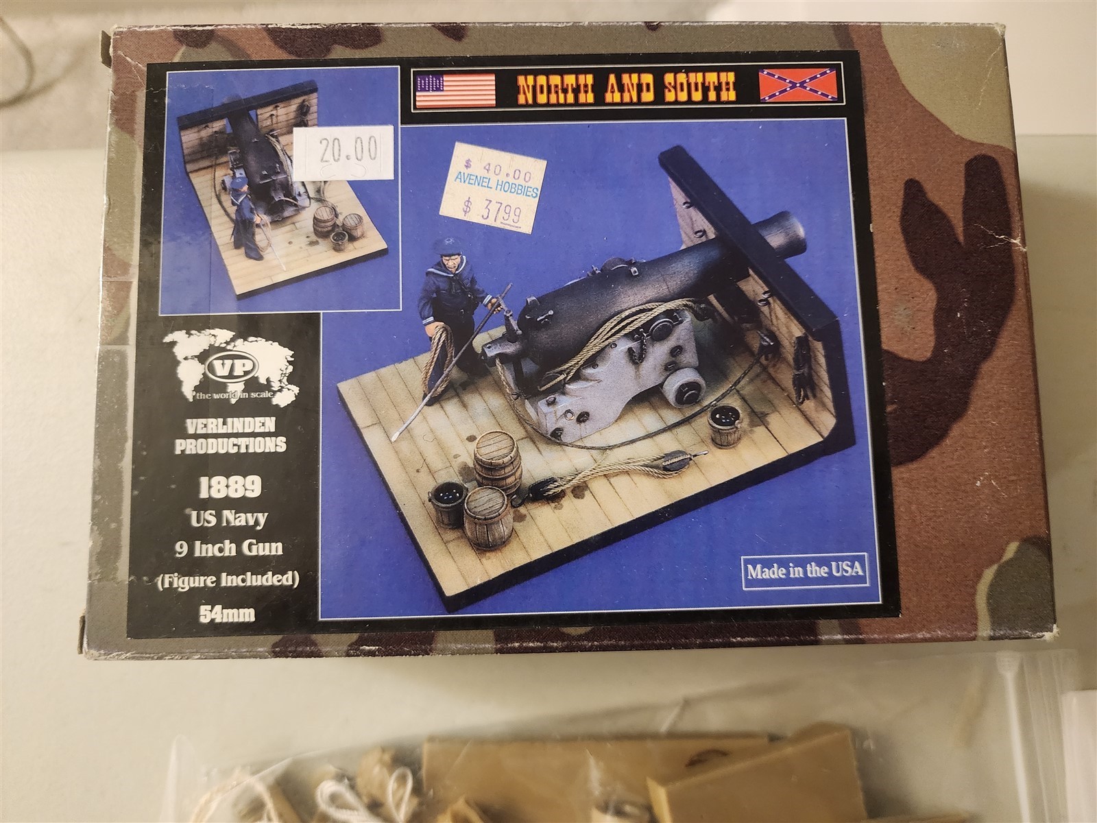 Verlinden 54mm (1/35) US Navy IX-inch Dahlgren Shell Gun w/Figure Civil ...