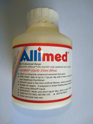 ALLIMED Liquid 250ml - Allicin extract (Garlic). Immune system support ...