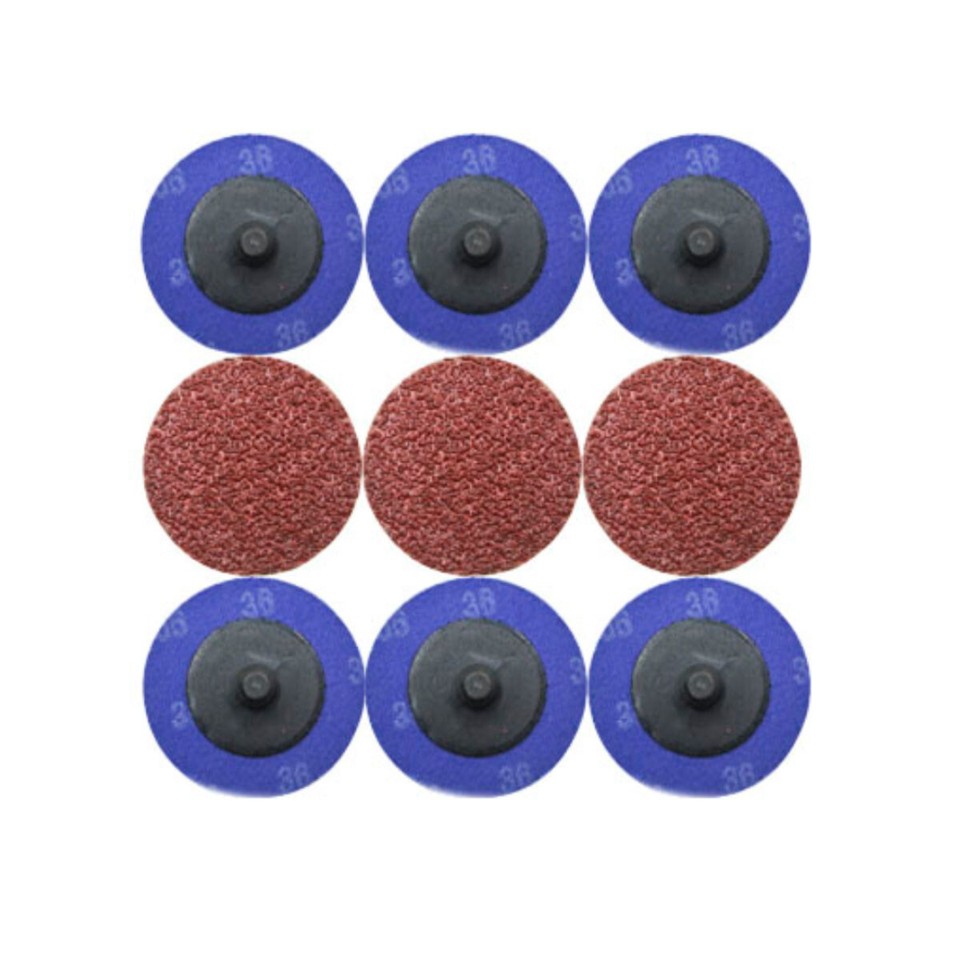25PCS 3 inch 36 Grit Aluminum Oxide Roll Lock Die Grinder Sanding ...