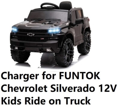 🔥AC/DC Adapter Power Charger For FUNTOK Chevrolet Silverado 12V Kids ...