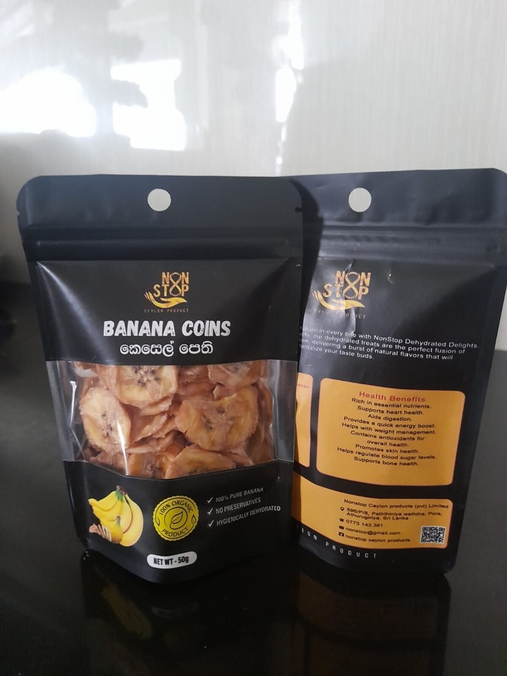 Dehydrated CEYLON BANANA COINS 100% Organic Natural 100 g new | eBay