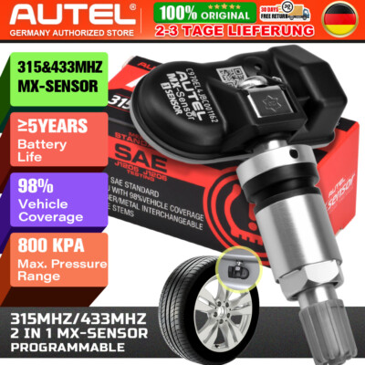Autel MX-Sensor 433 & 315 MHz Reifendruck Sensor TPMS RDKS Programmier ...