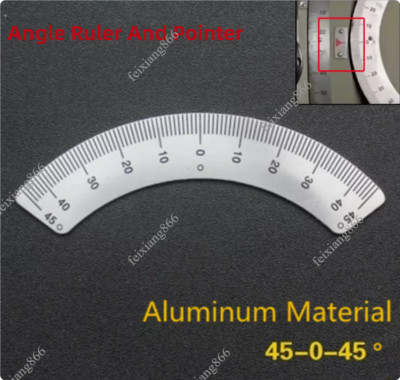 Milling Machine 45-0-45 Scale Ruler Aluminum Arc Scale Angle Ruler And ...