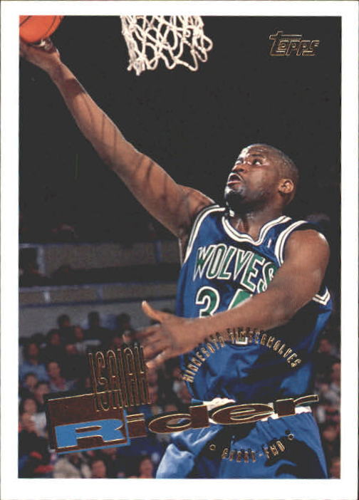 1995-96 Topps Minnesota Timberwolves Basketball Card #127 Isaiah Rider ...