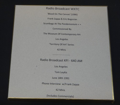 Broadcast Radio WXTC 1986-FZ and Bogozian + KFI-640 AM Phone Interview ...