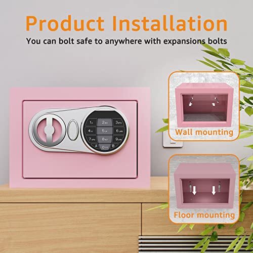 Safe and Lock Box Digital Electronic Security Keypad Mini Small Safes ...