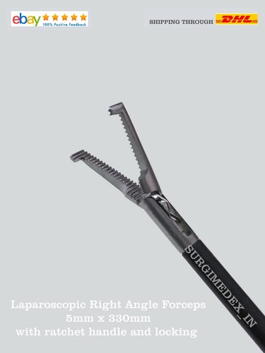 Lapro Right Angle Dissecting Forceps 5mm*330mm, ratchet, locking, New, Complete | eBay