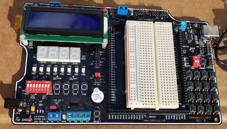 DRAGON12-Light HCS12 Trainer MC9S12DG256 DVB-023 Development Board DB ...