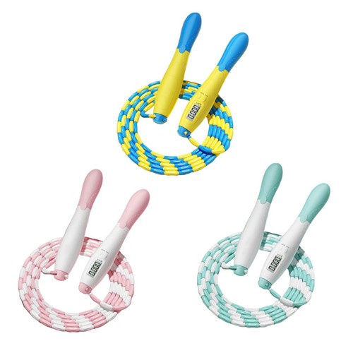 Kids Jump Rope Soft Beaded Anti Skid Handle Skipping Rope with Counters ...