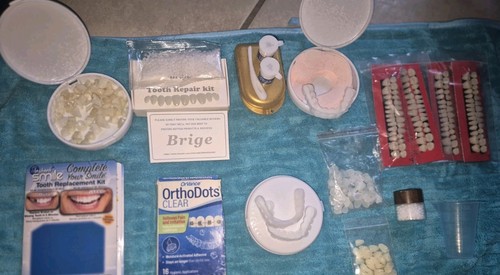 Multi Sets Temporary Teeth Replacement Kits for Missing & Broken Teeth ...