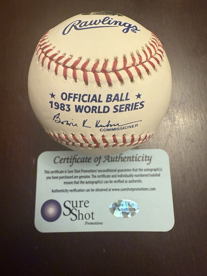 Cal Ripken Jr Autographed 1983 World Series Baseball | eBay