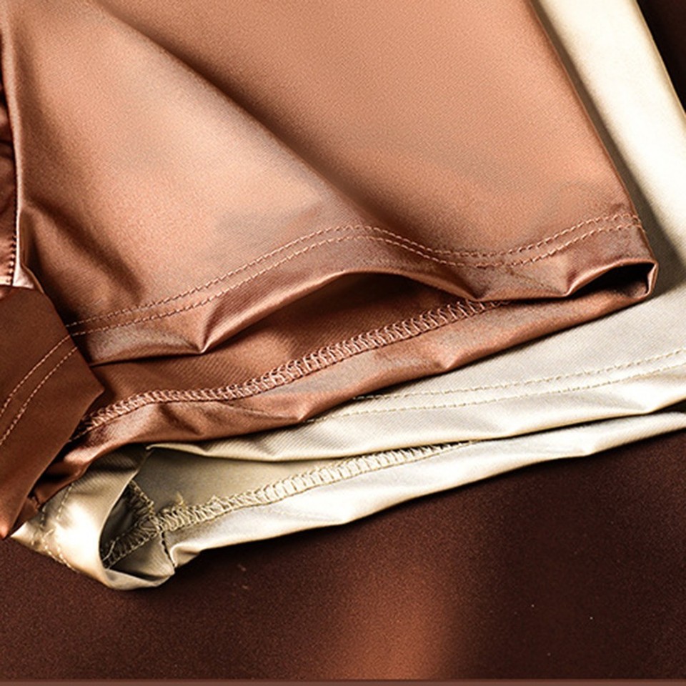 Men Smooth Satinlike Ice Silk Boxer Shorts Trunks with U Pouch ...