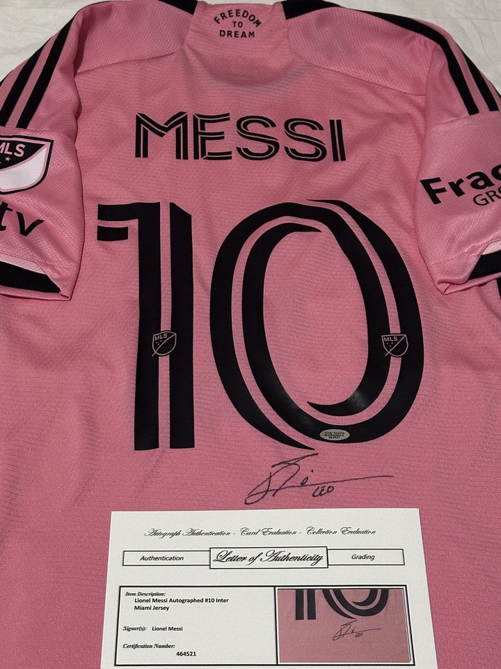 Lionel Messi Signed Autographed Inter Miami Jersey MLS 2024/25 LOA | eBay