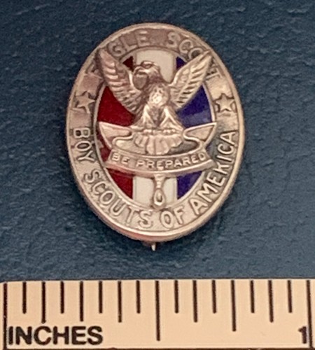 Vintage EAGLE SCOUT Boy Scouts of America Hat Badge PIN BSA Award ...