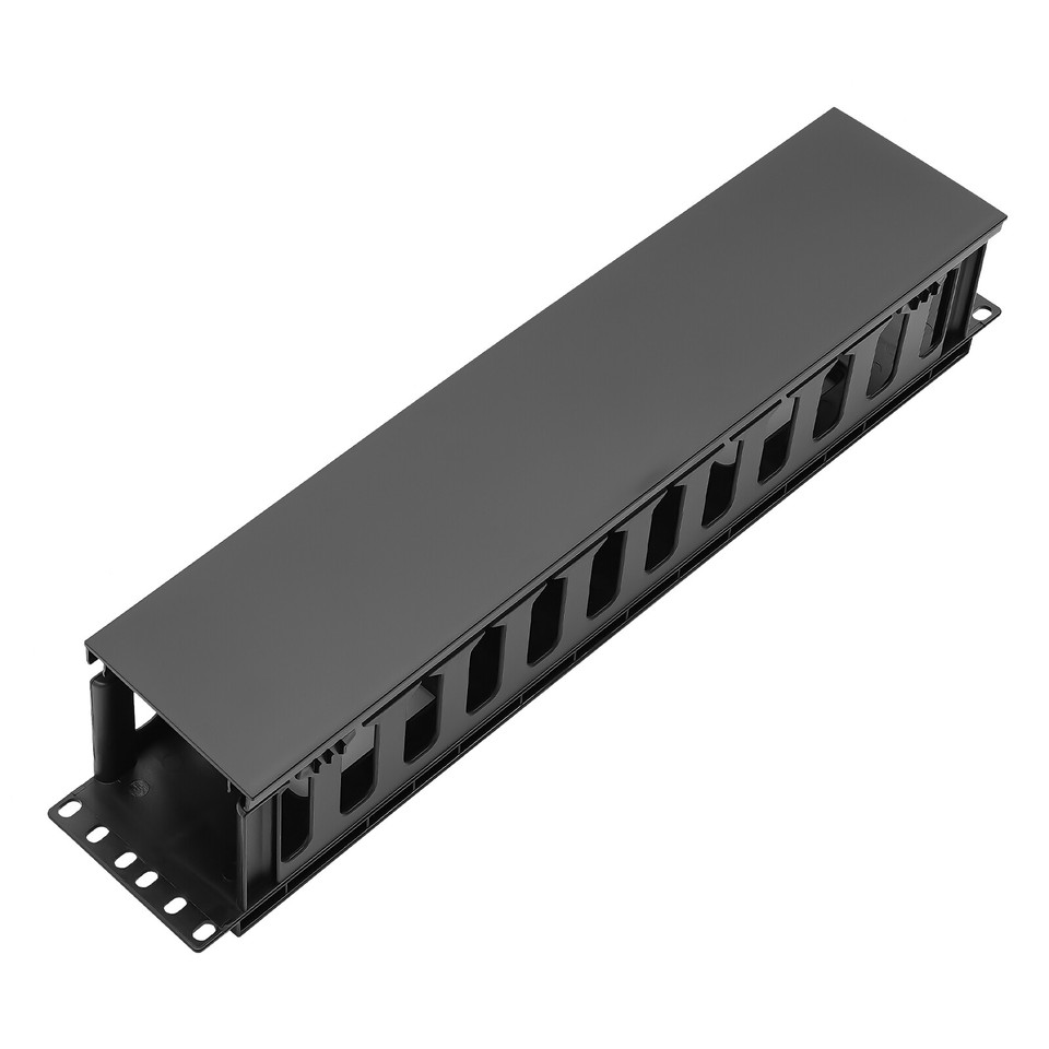 4 Pack Horizontal Rack Mount Cable Management, Cable Organizer, Cable ...