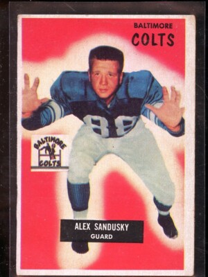 1955 BOWMAN #100 ALEX SANDUSKY COLTS VG+ A02496 | eBay