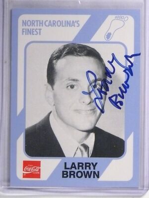 1989 Collegiate Collection North Carolina Finest Larry Brown Autograph ...