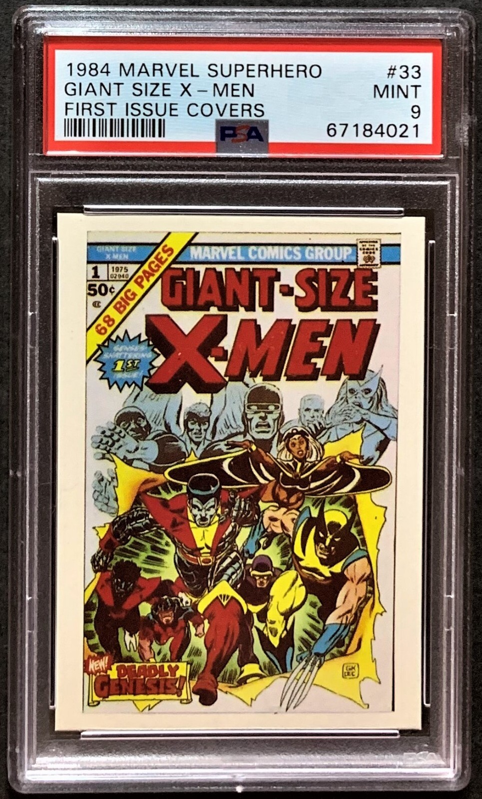 1984 FTCC Marvel First Issue Covers - Giant Size X-Men #1 - PSA 9 MINT ...