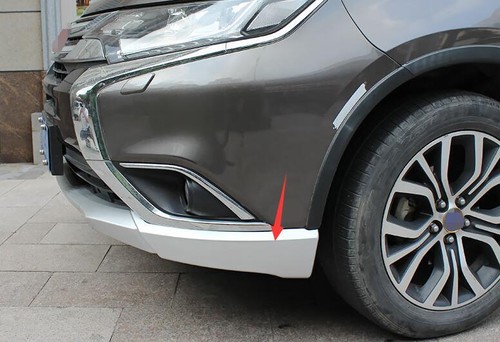 For Mitsubishi Outlander 2016-2020 Silver Front Bumper Lip Spoiler ...