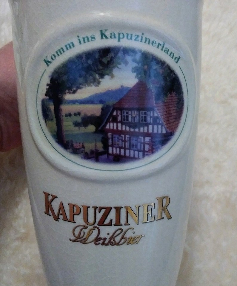 Kapuziner Weißbier Ceramic German Beer Mug Capuchin White Beer | eBay