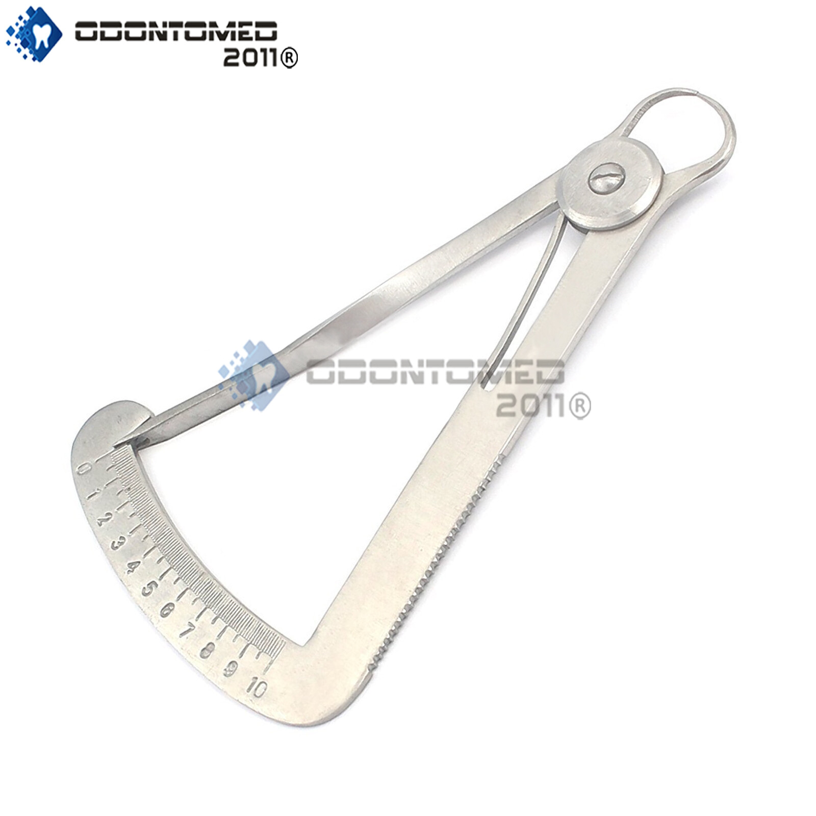 Steel Dental Lab Wax Metal Crown Gauge Caliper Ruler Dental Surgical ...