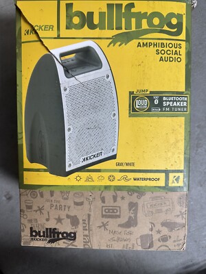 kicker bullfrog bf400 Water Resistant Bluetooth Speaker | eBay